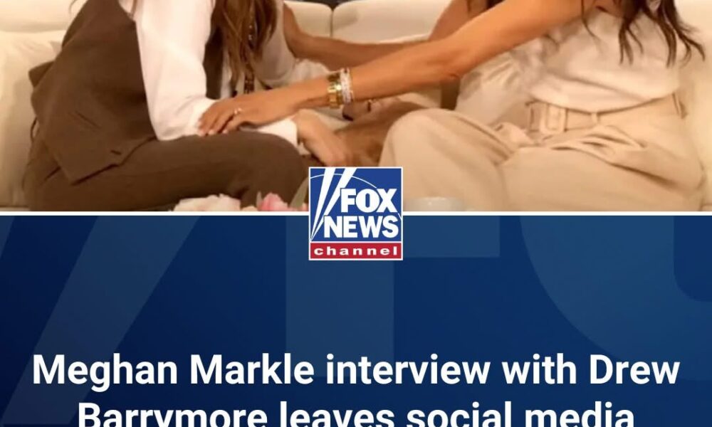 'MET HER MATCH': Drew Barrymore’s touchy interview with Meghan Markle ...